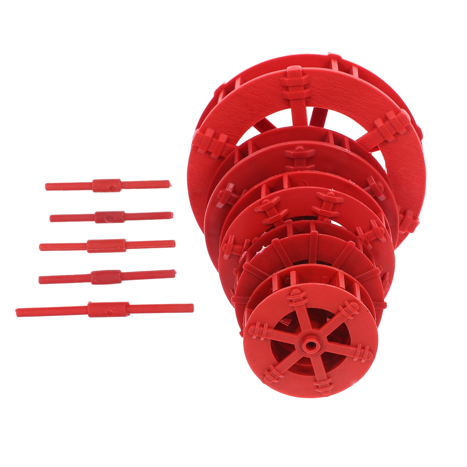 WORGEOUS 5 Pcs Feng Shui Wheel Centimeter Water Photo Decoration Red ...