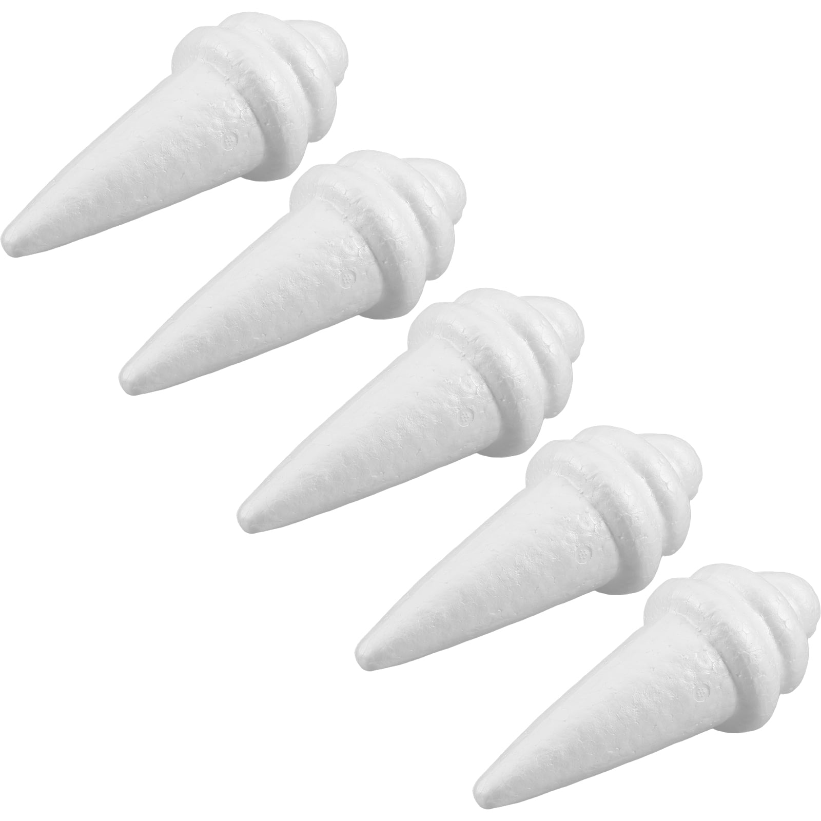 WORGEOUS 5 Pcs Foam Model Fake Ice Cream Cone Barrette Toys Child White ...