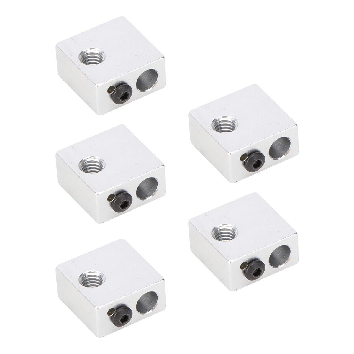 WORGEOUS 5 Pcs Hotend Pt100 Printer Extruder Aluminum Heater Block ...