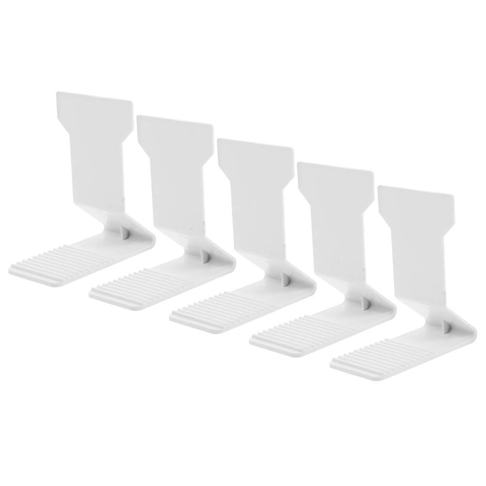WORGEOUS 5 Pcs Magnetic Shelf Divider Support Plastic Shelving Rack ...