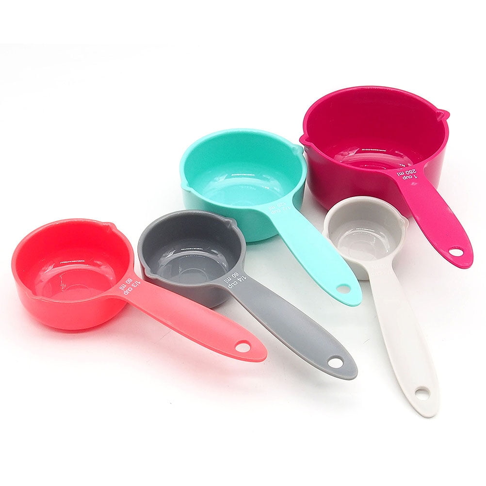 WORGEOUS 5 Pcs Measuring Spoon Cup Set Spoons and Cups Teaspoons Baking ...