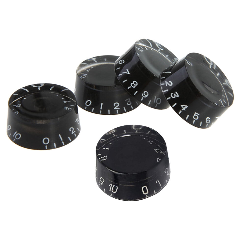 WORGEOUS 5 Pcs Parts Knobs Replacement Pegs for Electric Guitar ...