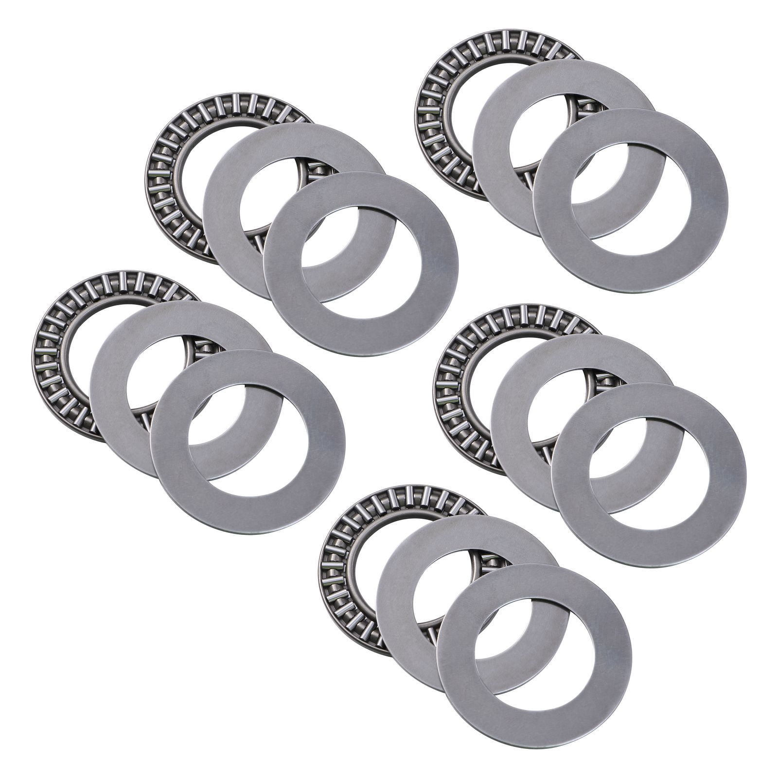 5 Pcs Single Direction Thrust Ball Bearing Axial Roller Thrust Needle ...