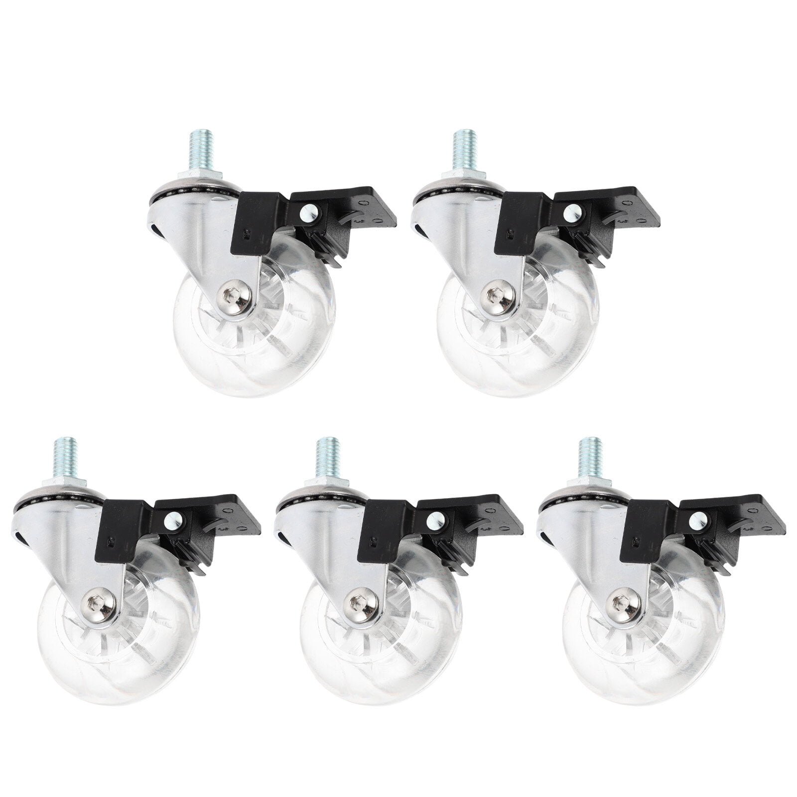 WORGEOUS 5 Pcs Universal Wheel Carts Luggage Wheels Replacement Castor ...