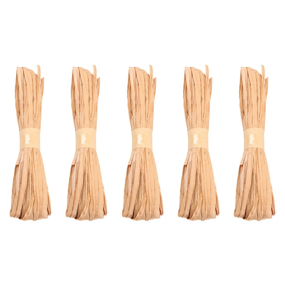 WORGEOUS 5 Pcs Waxed Cord Braided Craft String Colorful Paper String ...