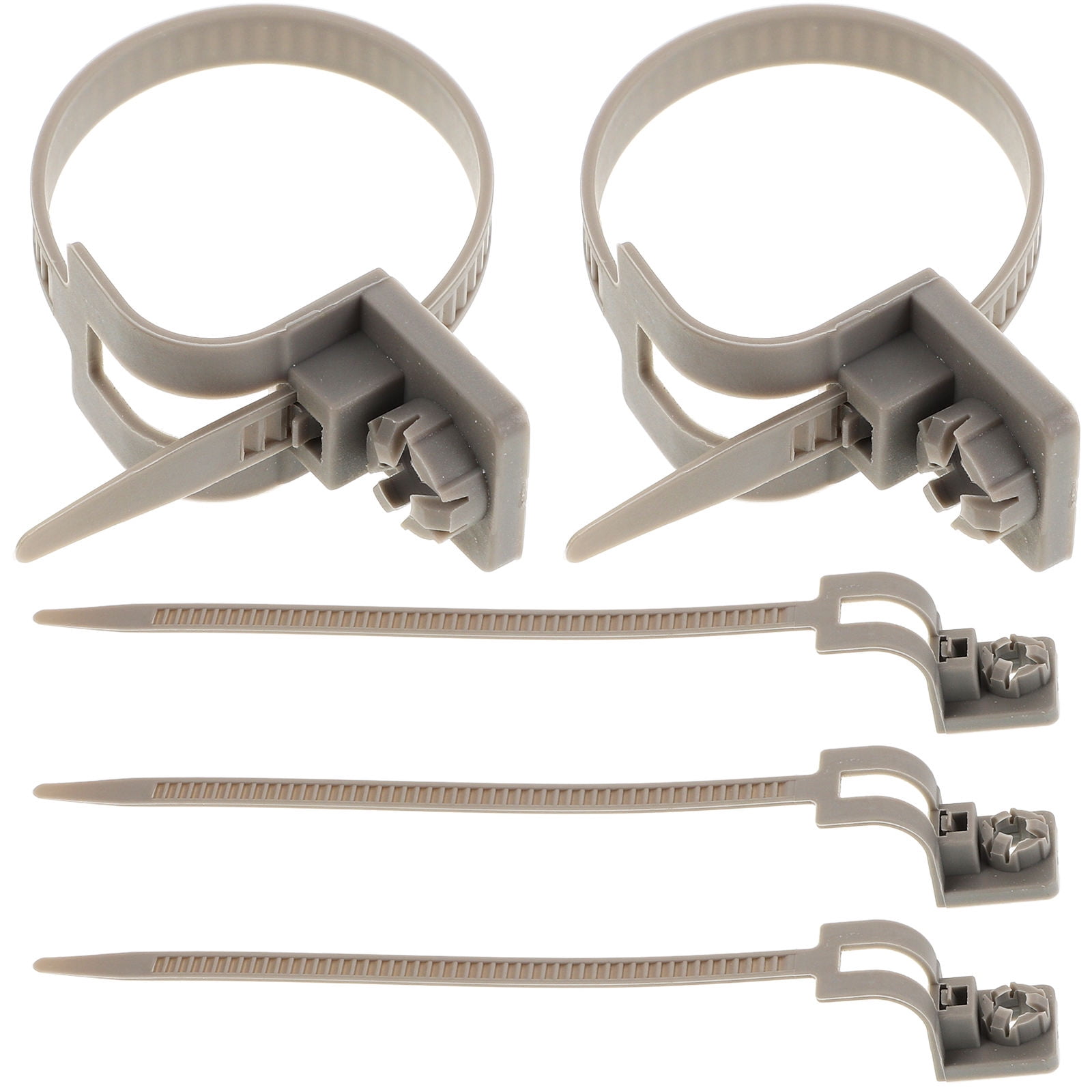 WORGEOUS 5 Pcs Zip Tie Push Clips Mount Self Locking Cable Ties White ...