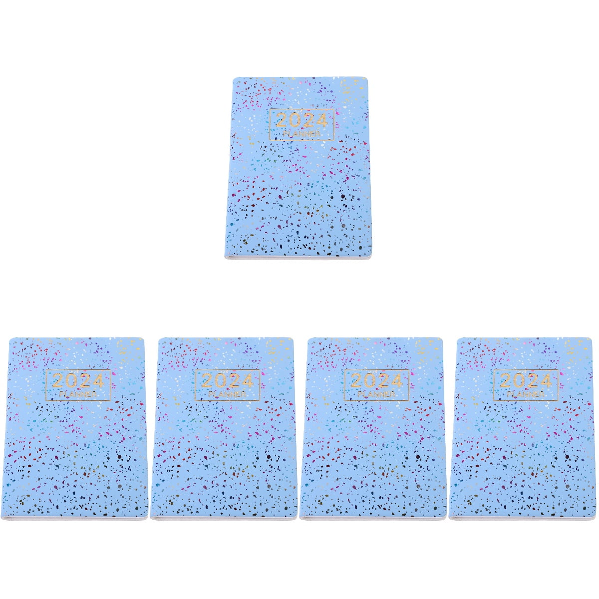 WORGEOUS 5 Pieces 2024 Plan Ledger Cash Notepad The Notebook Work Sky ...