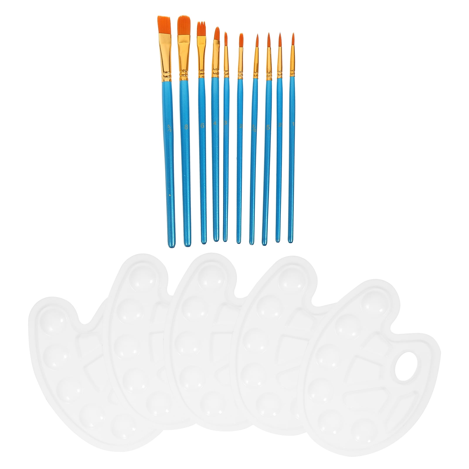 WORGEOUS 5 Pigment Mixing Plates Assorted Color for Classmates Teachers ...