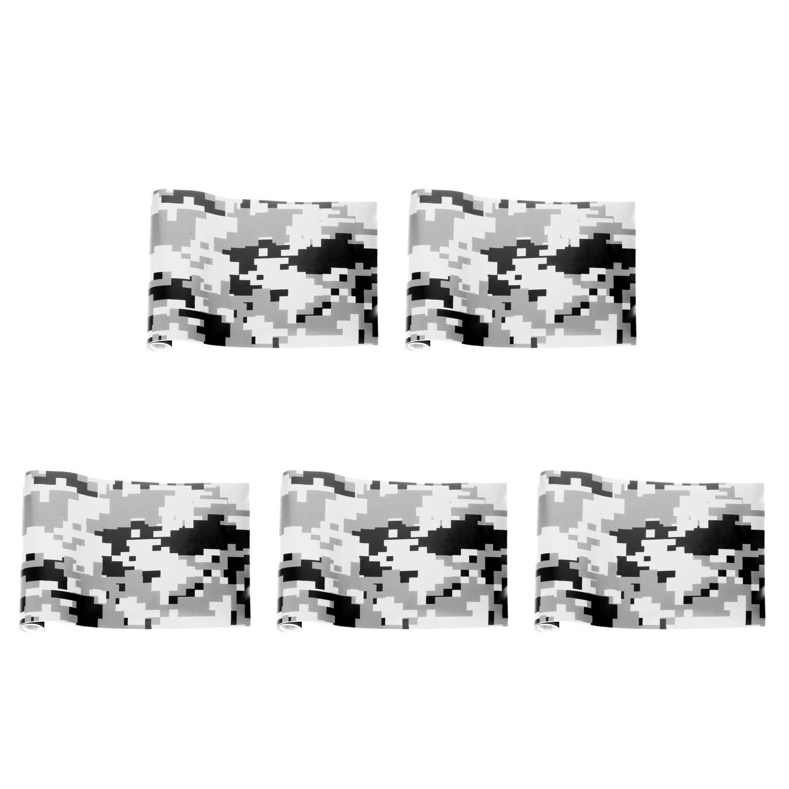 WORGEOUS 5 Rolls Car Camouflage Vinyl Wrap Film Roll Camo Decal Sticker ...