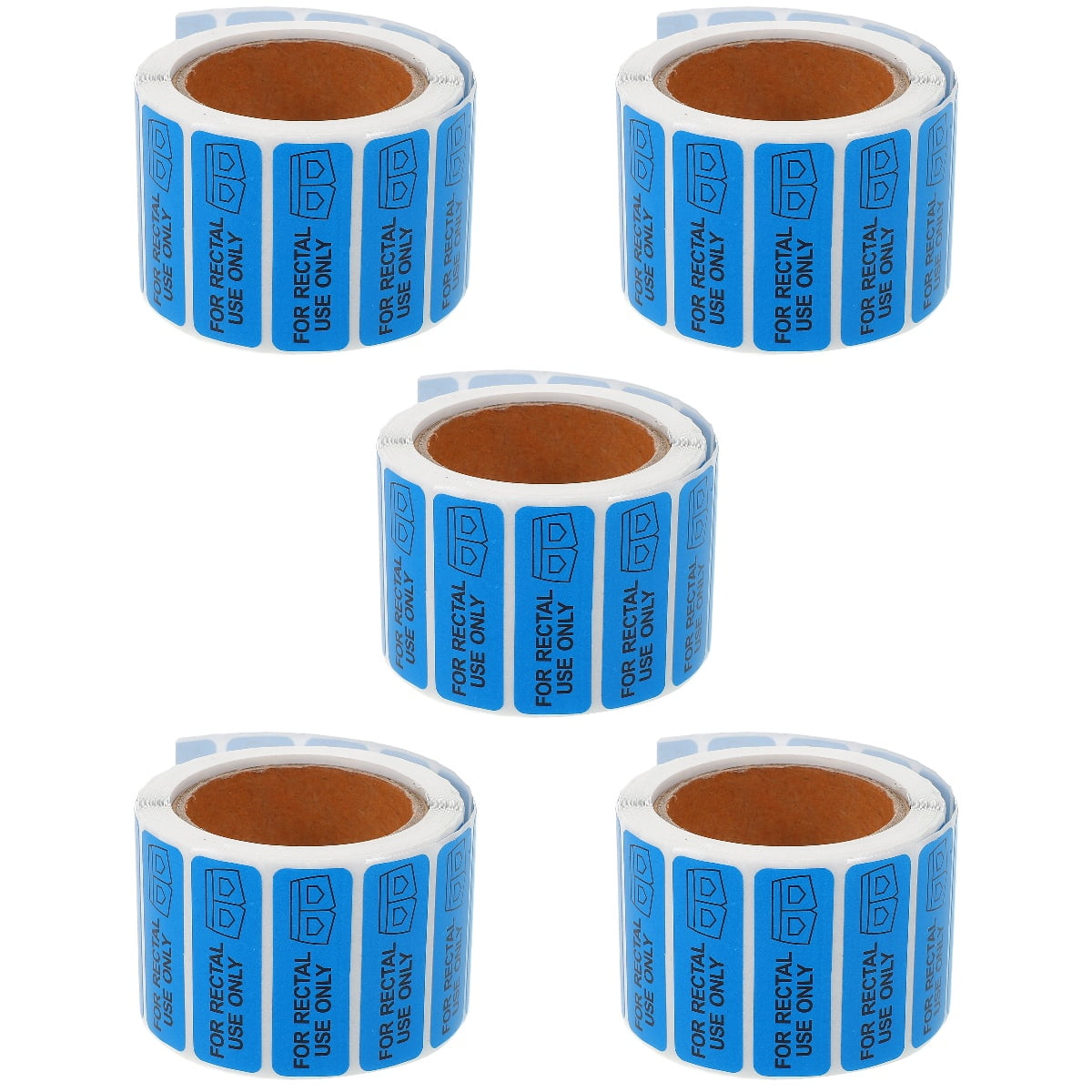 WORGEOUS 5 Rolls Rectal Stickers Paper Rectal Labels Small Stickers ...