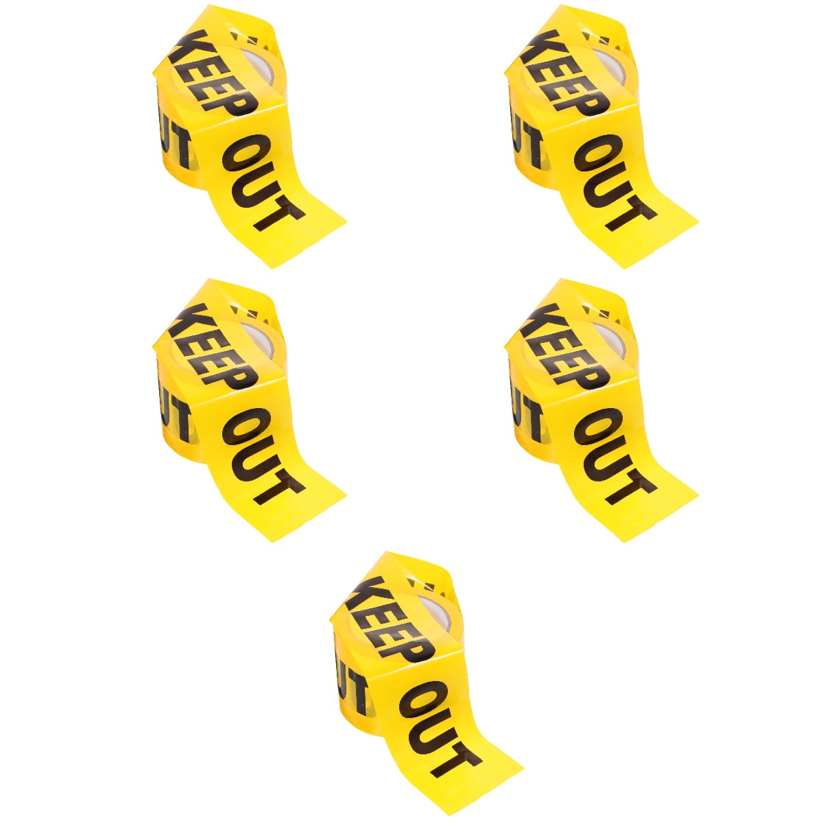 WORGEOUS 5 Rolls Warning Keep Out Tape Caution Keep Out Tape Non-adhesive Crime Scene Tape ...