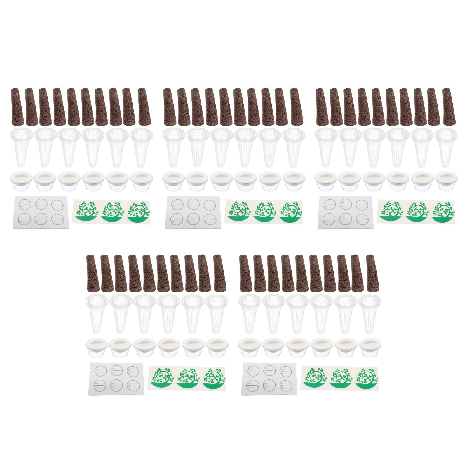 WORGEOUS 5 Sets Hydroponic Grow Baskets Kit No Soil Needed Planting ...