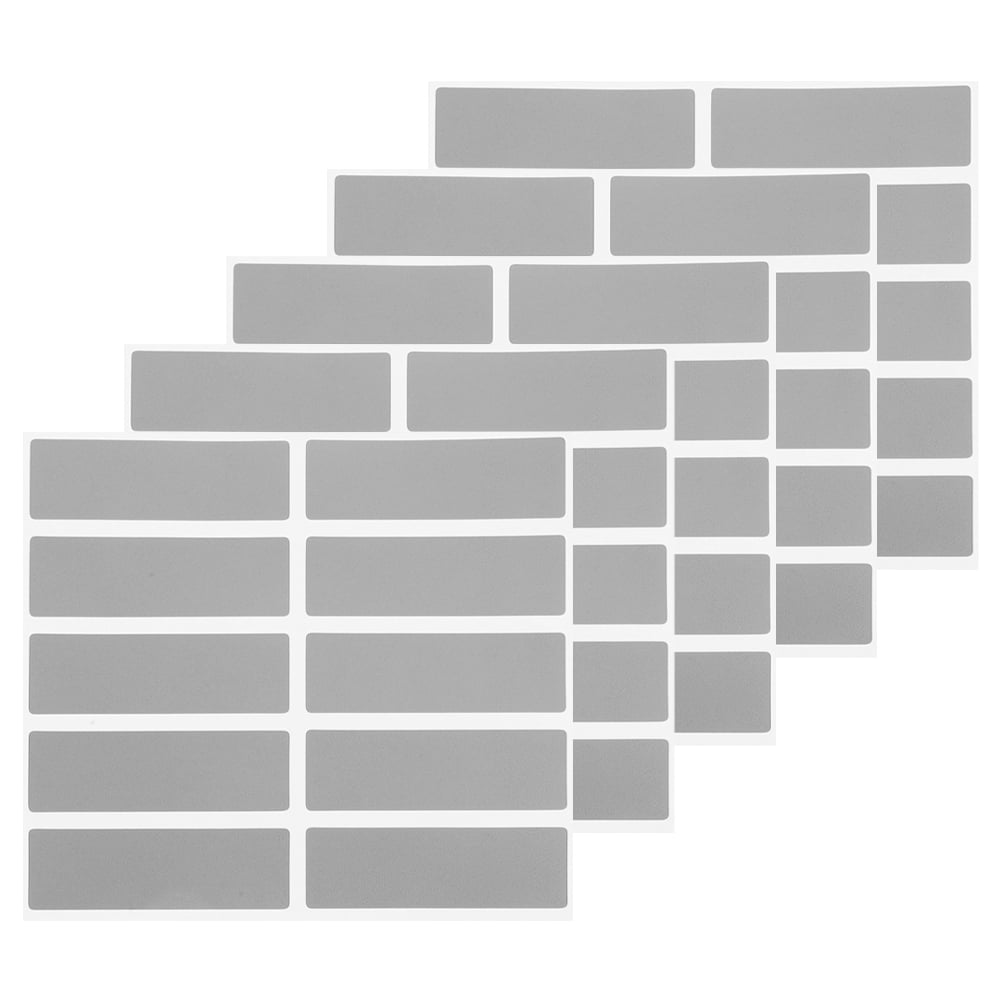 WORGEOUS 5 Sets Scratch Off Stickers Labels Rectangle Self-Adhesive ...