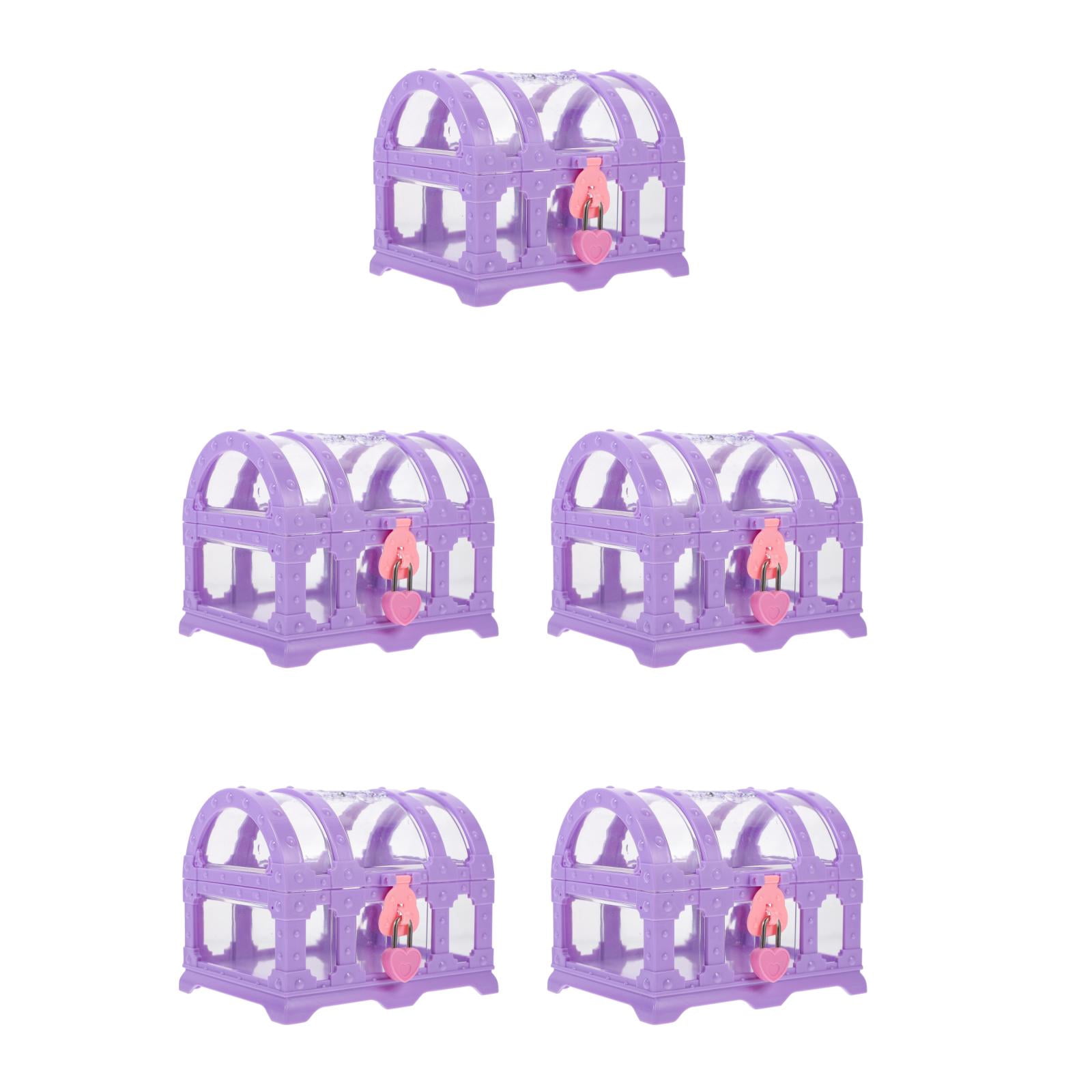 WORGEOUS 5 Sets of Exquisite Crystal Storage Case Pretend Box Toy ...