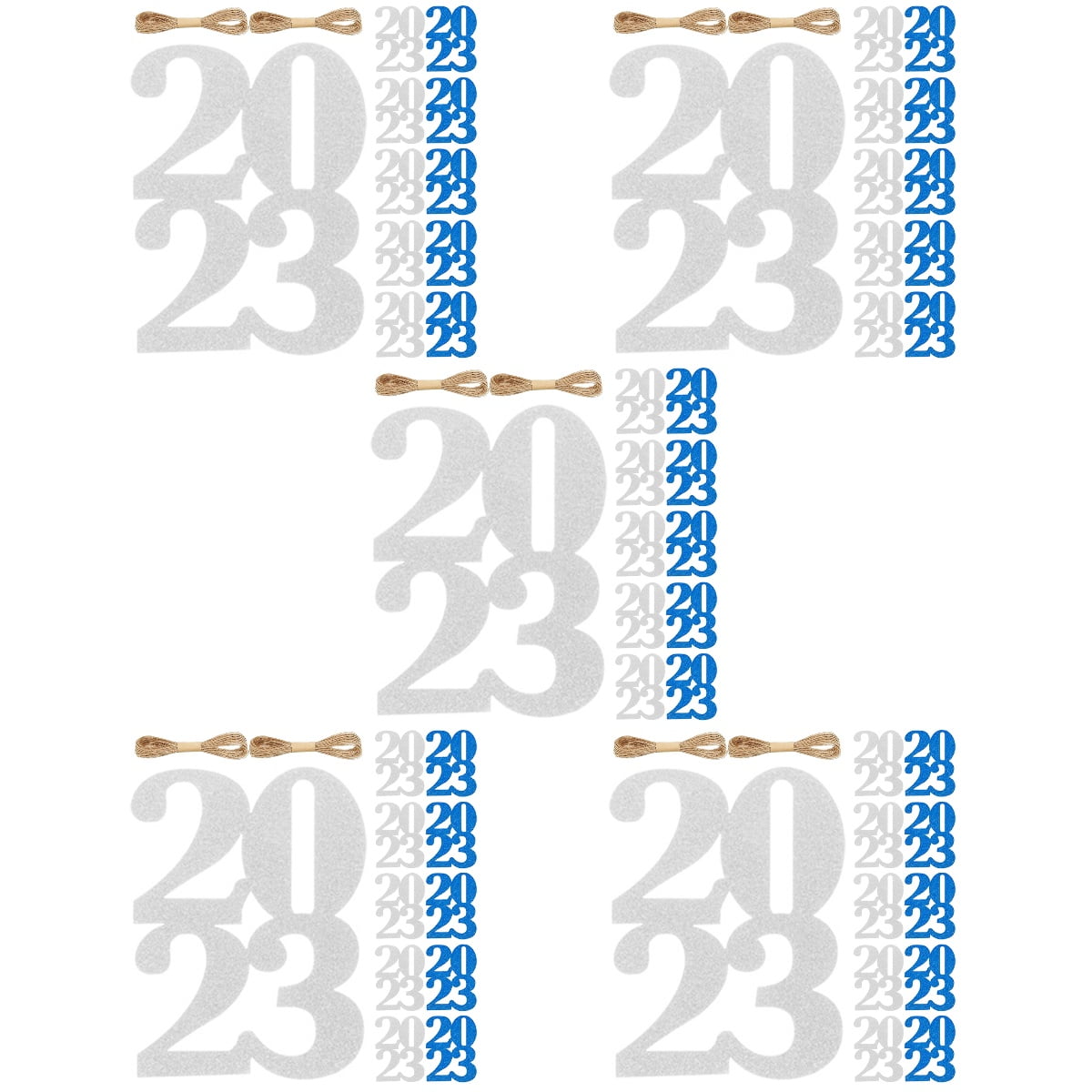 WORGEOUS 5 Sets of Graduation Party Labels 2023 Vase Label Decors ...