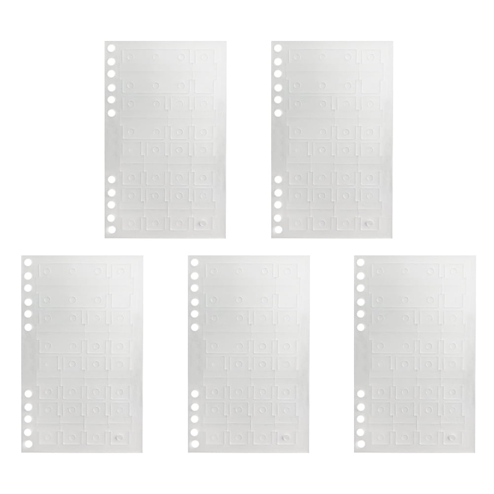 WORGEOUS 5 Sheets Display Book Stickers Loose-leaf Hole Plug-in ...