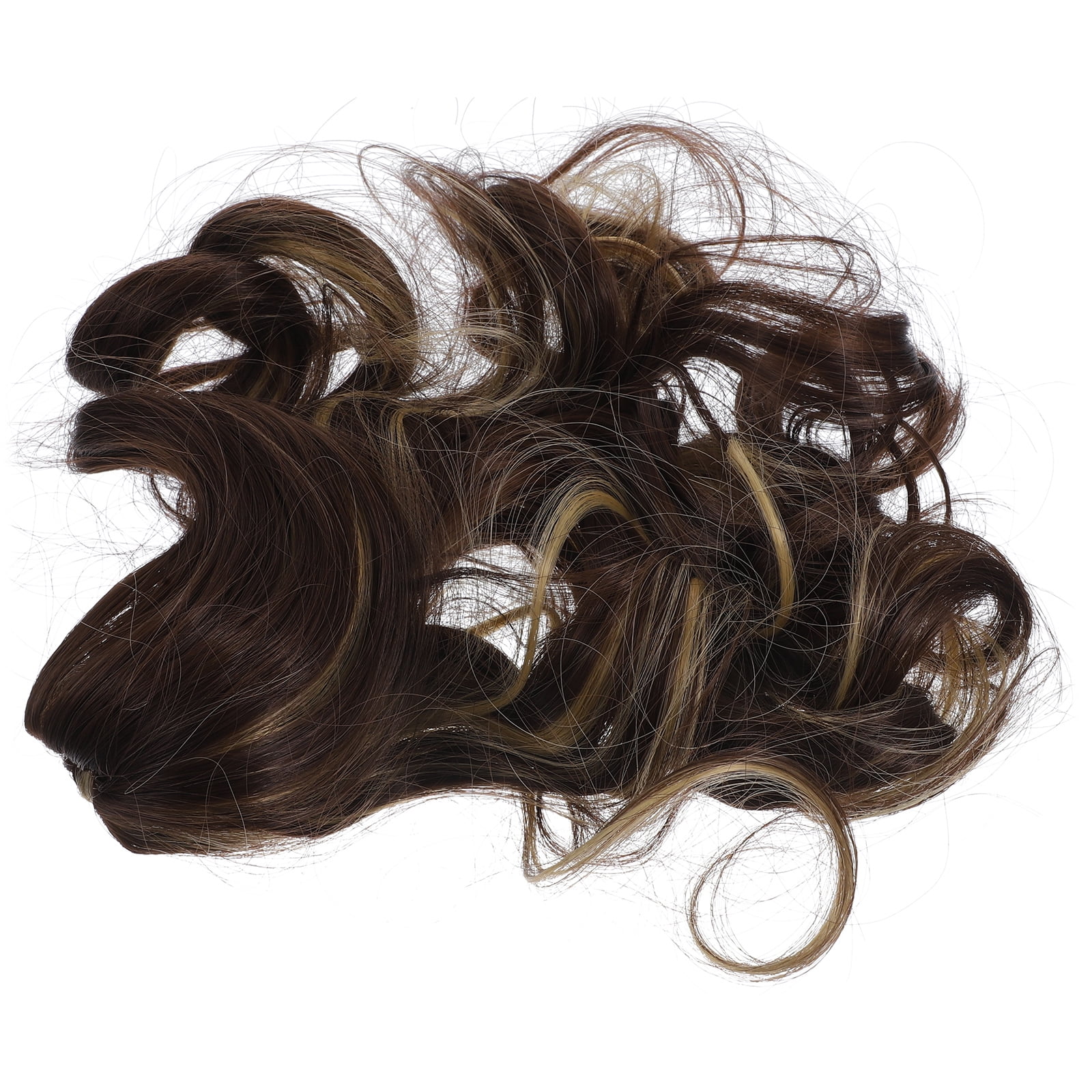 WORGEOUS 50 Cm Jaw Wig High Temperature Fiber Hair Bun Scrunchie Long ...