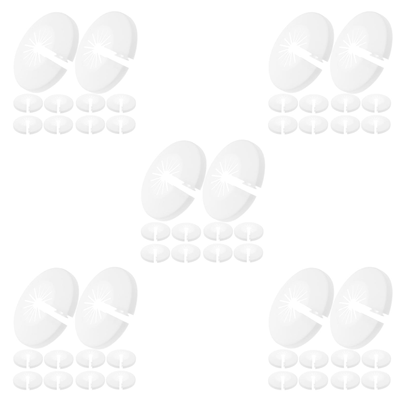 WORGEOUS 50 PCS Water Pipe Cover Decoration Plumbing Cover Plates Drain ...