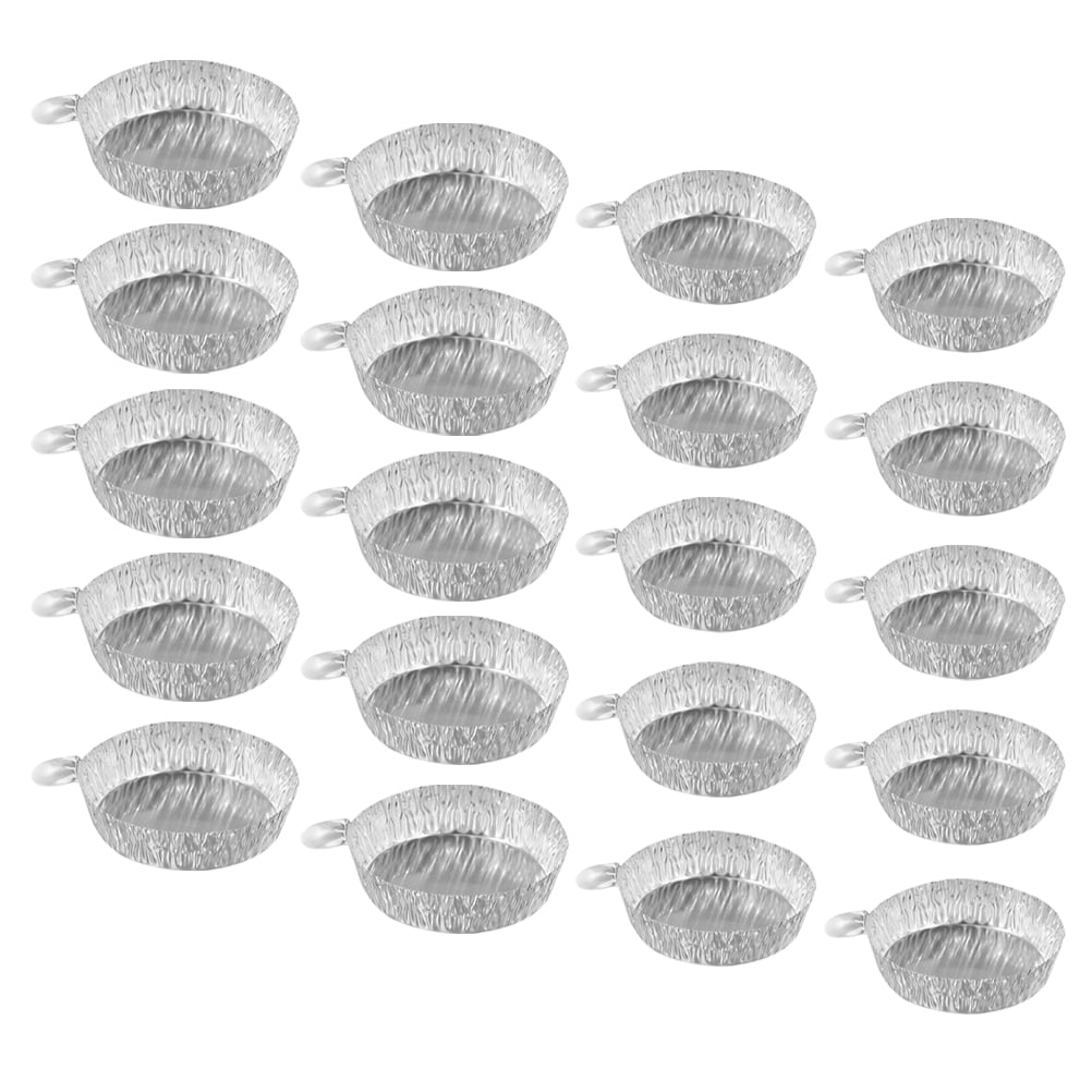 WORGEOUS 50 Pcs Aluminum Foil Weighing Dish Grams Topper Pans Tin Trays ...