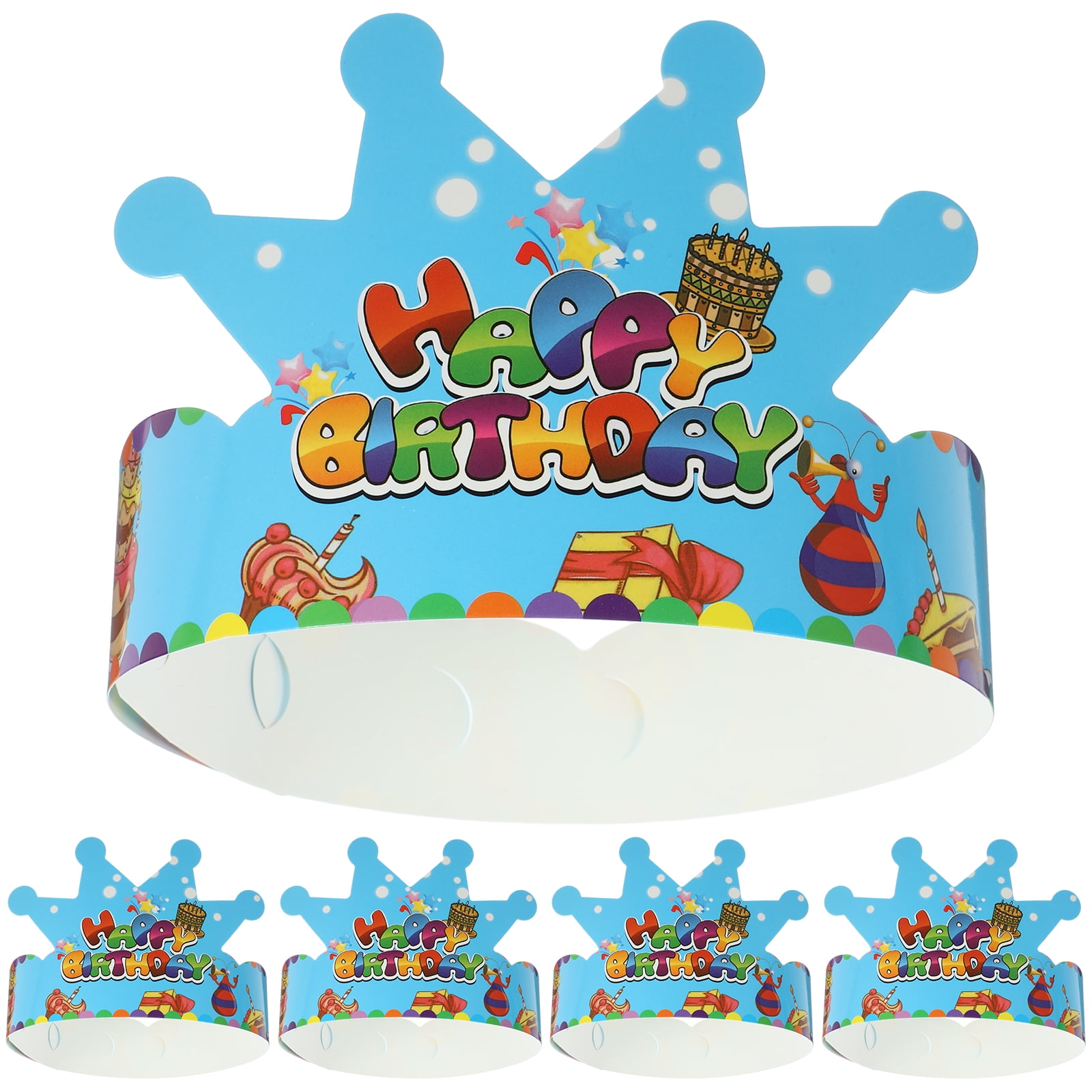 WORGEOUS 50 Pcs Birthday Crown Hat Hats for Kids Hollow Decoration ...