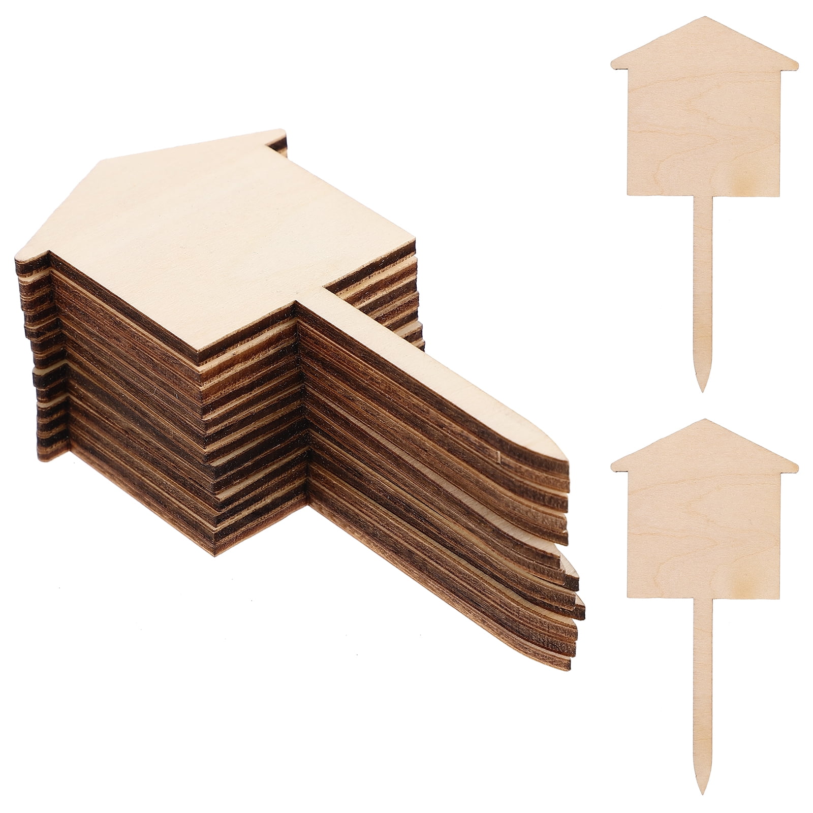 WORGEOUS 50 Pcs Blank Name Tags Garden Markers Plant Label Stakes ...