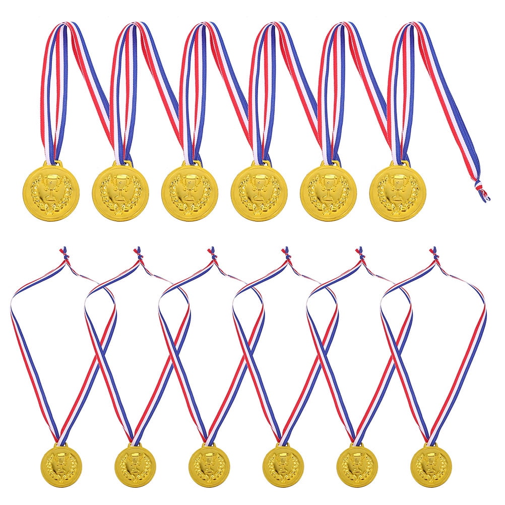 Kids Gold Medals for Sports Awards and Decorations 50pcs Portable Metal ...