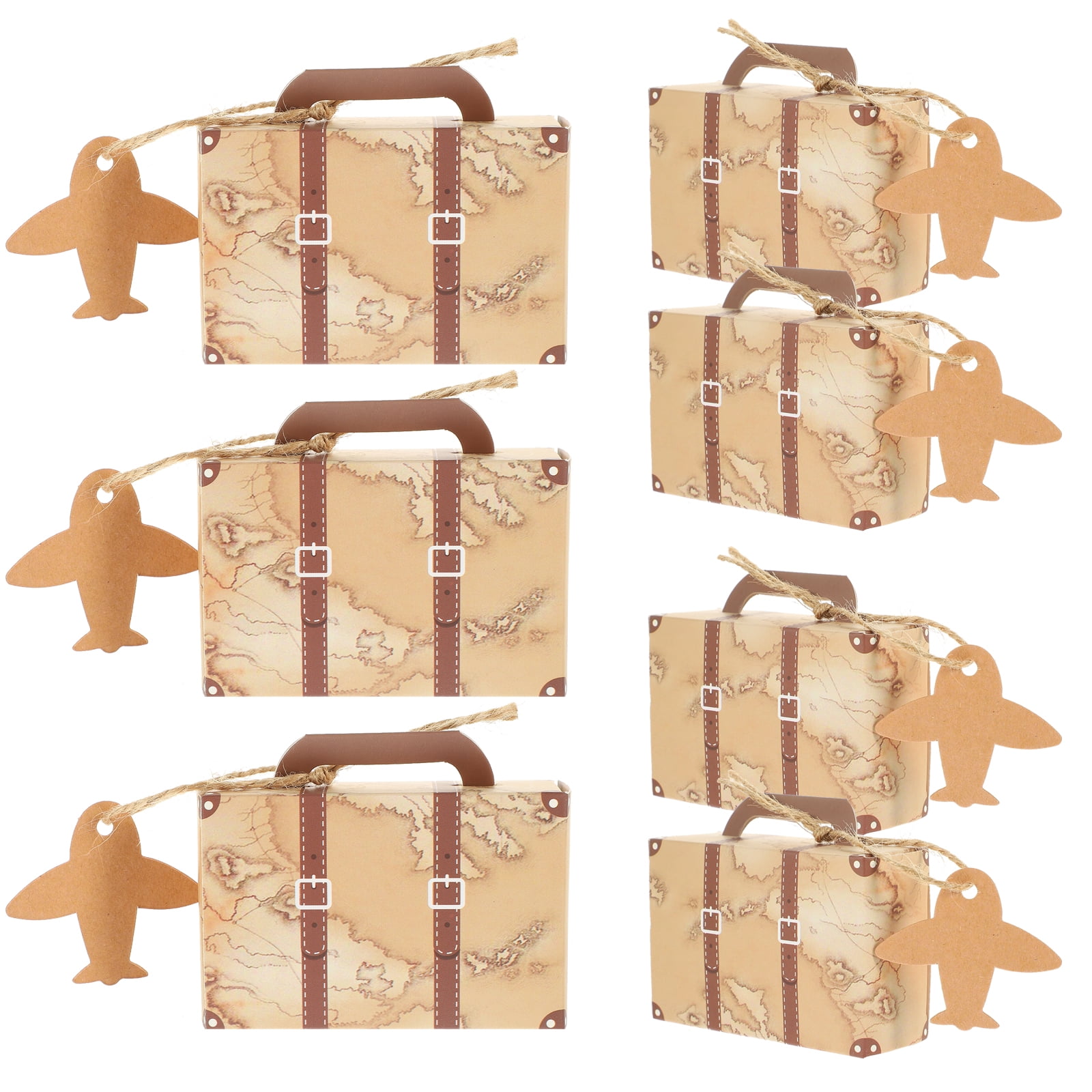 WORGEOUS 50 Pcs Mini Suitcase Gift Box Boxes for Party Favors Candy ...