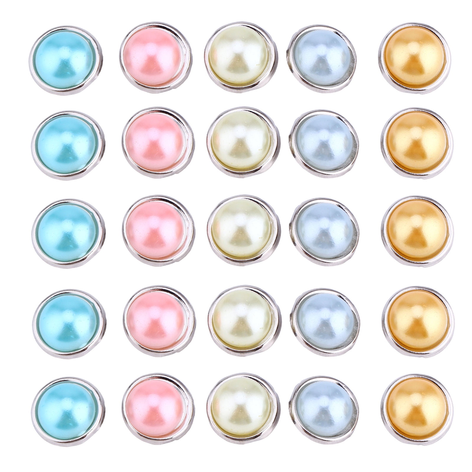 BESTYASH 50 Pcs Assorted Color Round Alloy Stationery Brads for ...