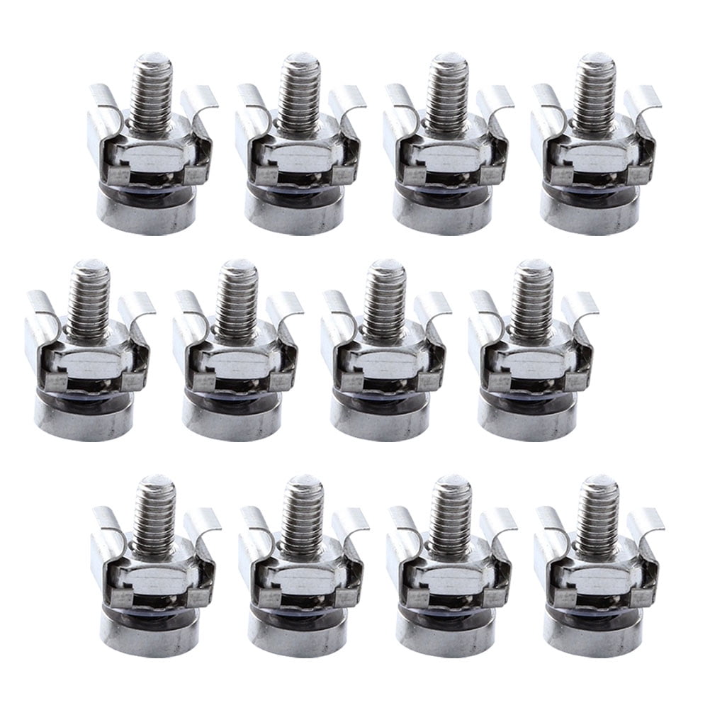 WORGEOUS 50 Sets Cabinet Fixed Kits Server Rack Mounting Screw Head ...
