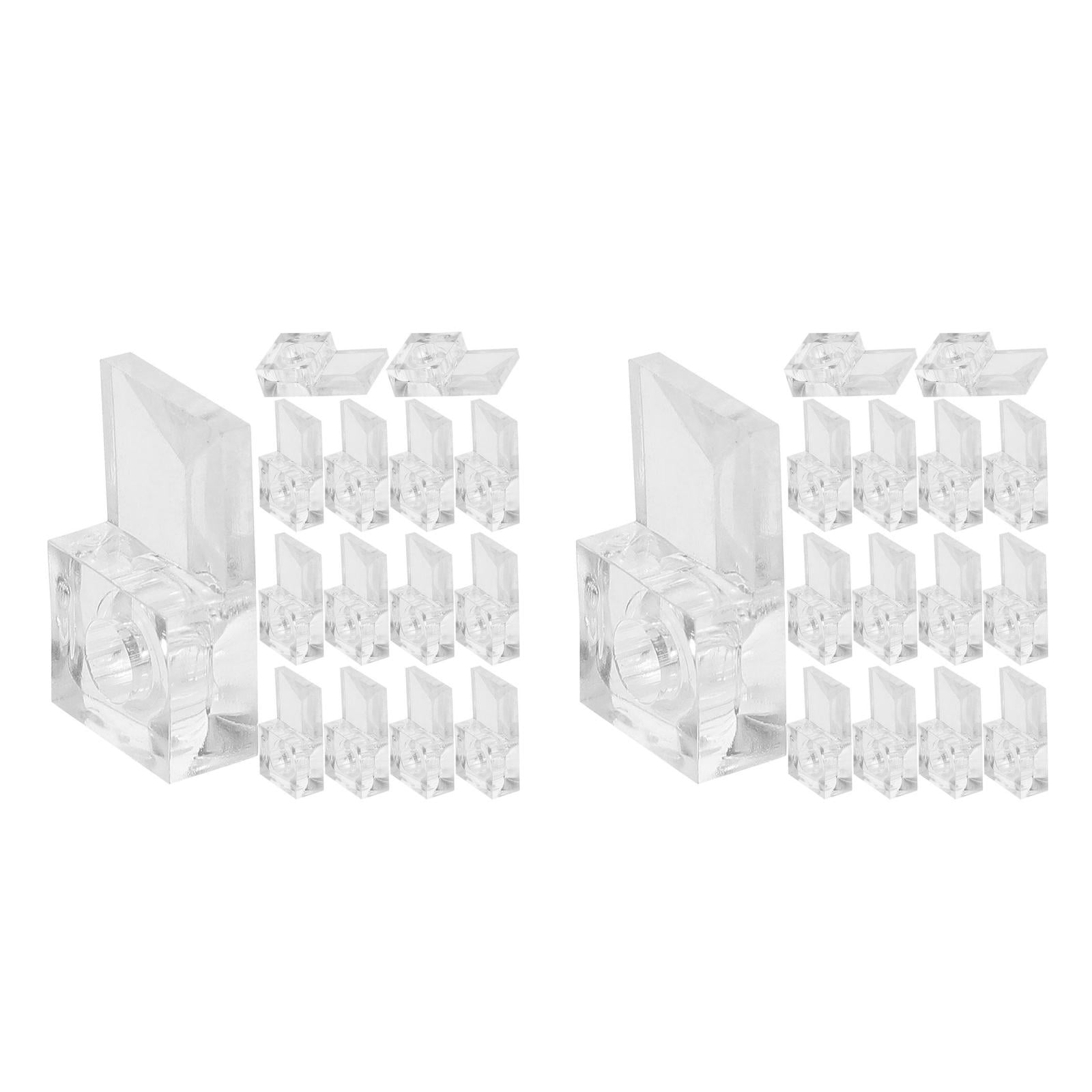 WORGEOUS 50 Sets Mirror Mounting Kit Frameless Glass Panel Clips ...
