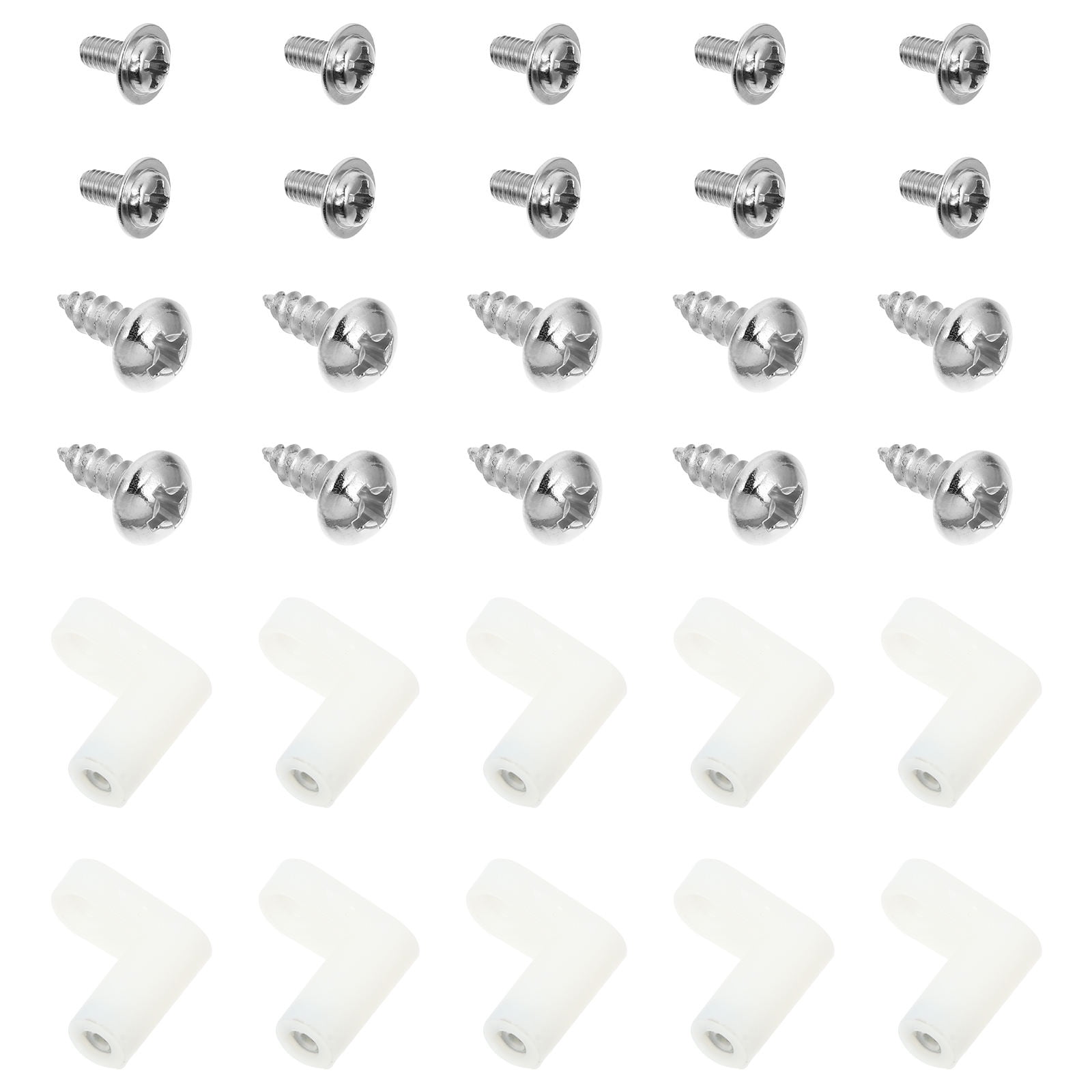 WORGEOUS 50 Sets Plastic PCB Holder Feet Type Mounting Screen Door ...