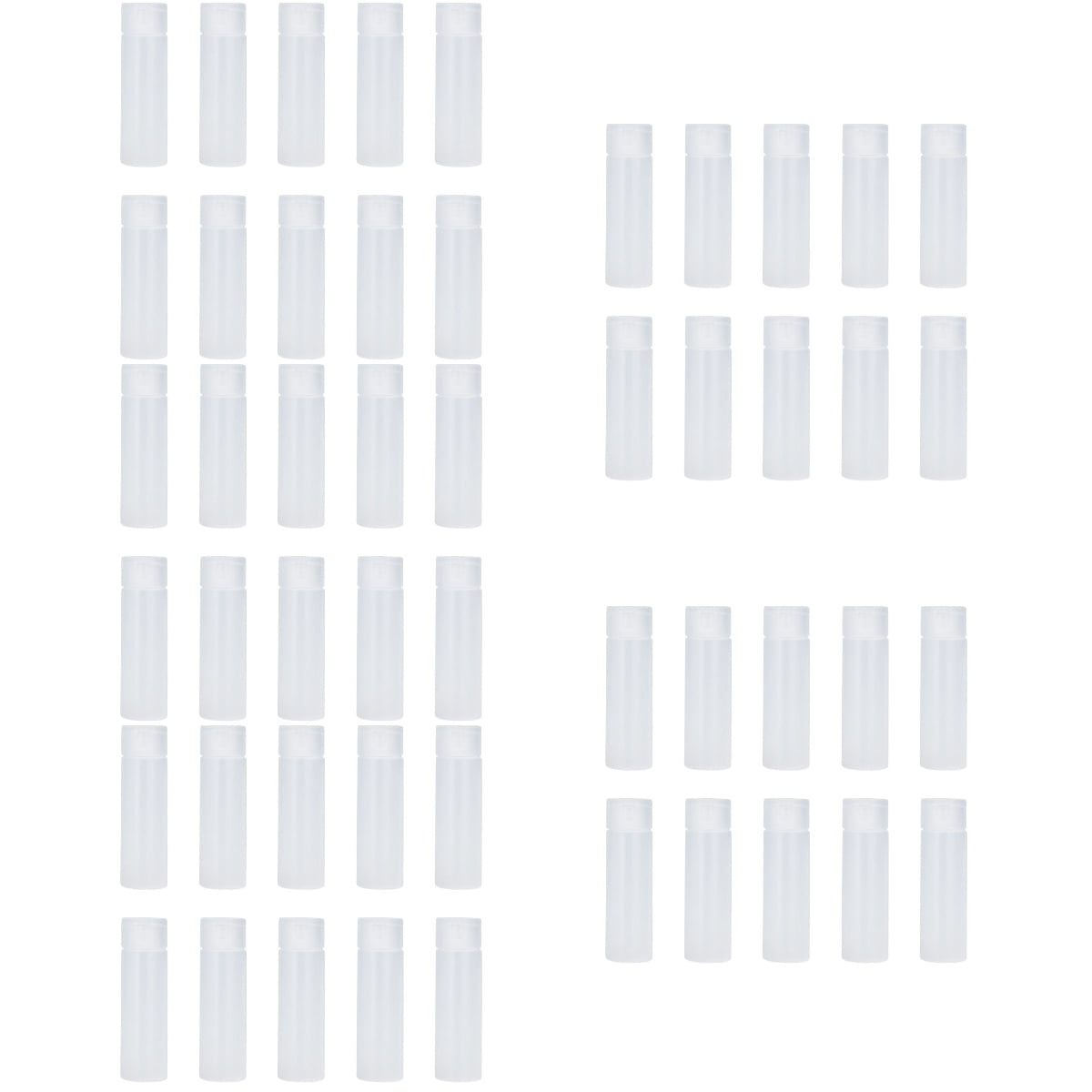 WORGEOUS 50 pcs Durable Squeeze Type Bottles Adorable Plastic Sub ...