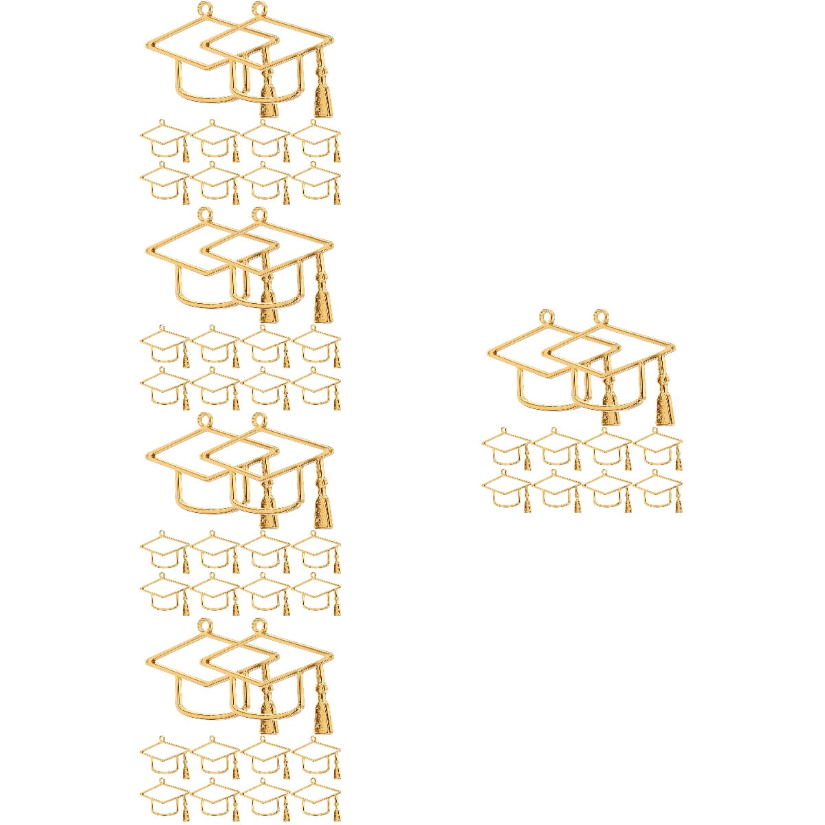 WORGEOUS 50 pcs Graduation Cap Charms Jewelry Pendants Jewelry Making ...