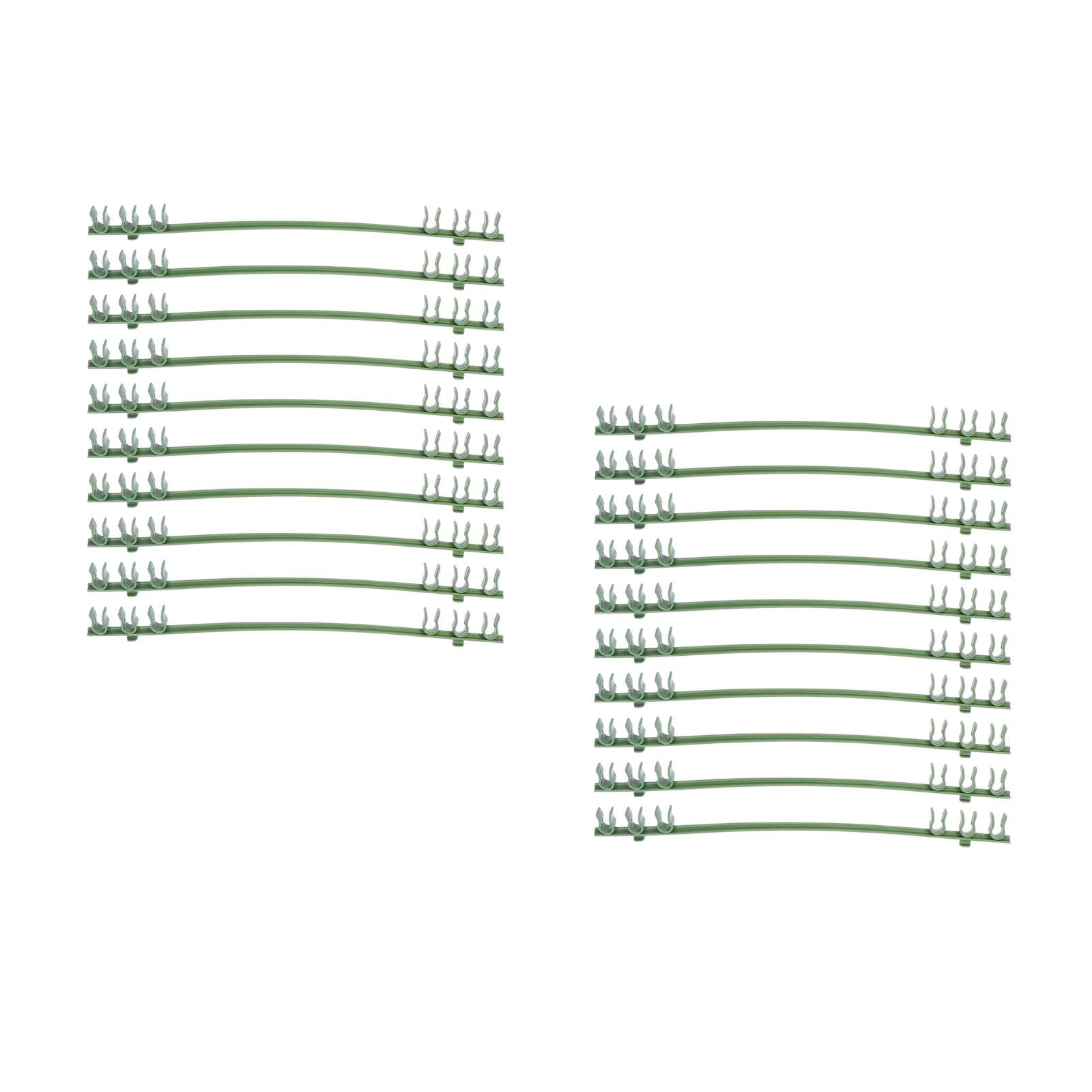 WORGEOUS 50 pcs Plant Stake Arms Support Buckle for Greenhouse ...