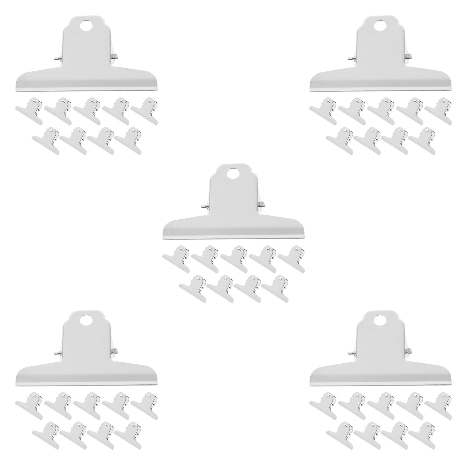 WORGEOUS 50 pcs Stainless Steel Bag Clips For Food Storage Heavy Duty ...
