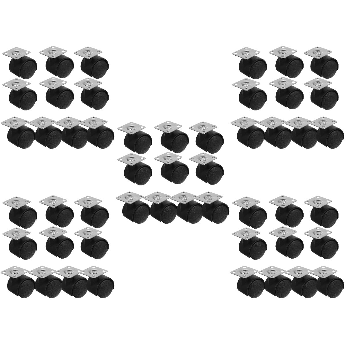 WORGEOUS 50 pcs Swivel Caster Wheel Heavy Duty Swivel Casters Chair ...