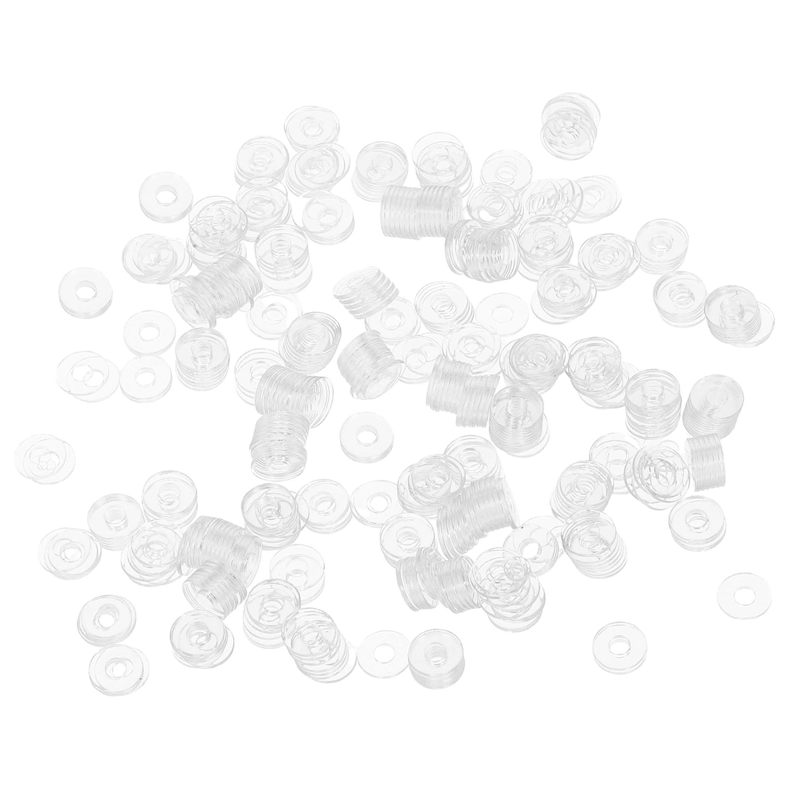 WORGEOUS 500 Pcs Clear Screw Gaskets Multi-use Fastening Washer Spout ...