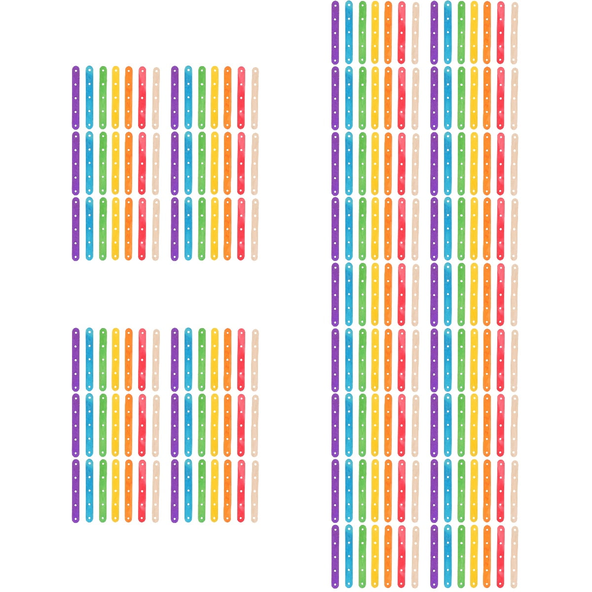 Mobutofu Diy Accessory Popsicle Stick Colored Wood For Kids Diy ...