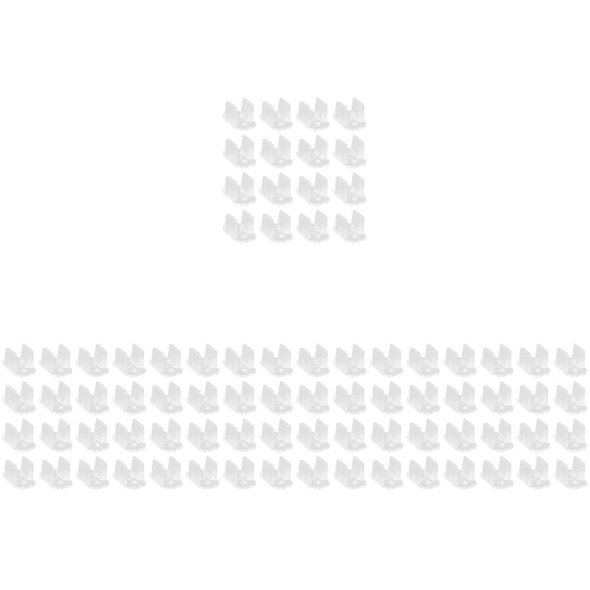 WORGEOUS 500 Pcs LED Light Neon Lamp Mounting Clips LED Light Plastic ...