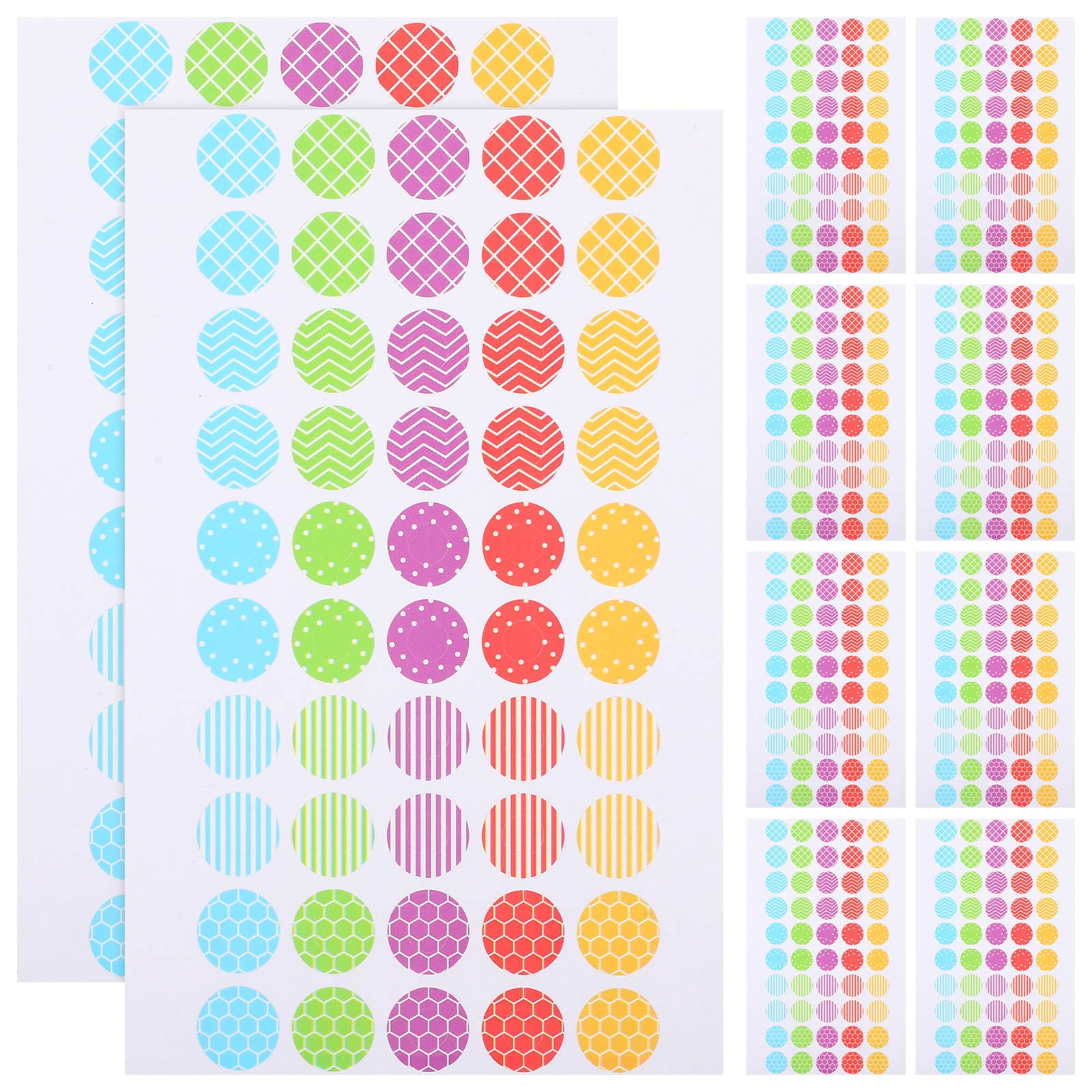 WORGEOUS 500 Pieces Self-Adhesive PVC Hole Reinforcement Labels for ...