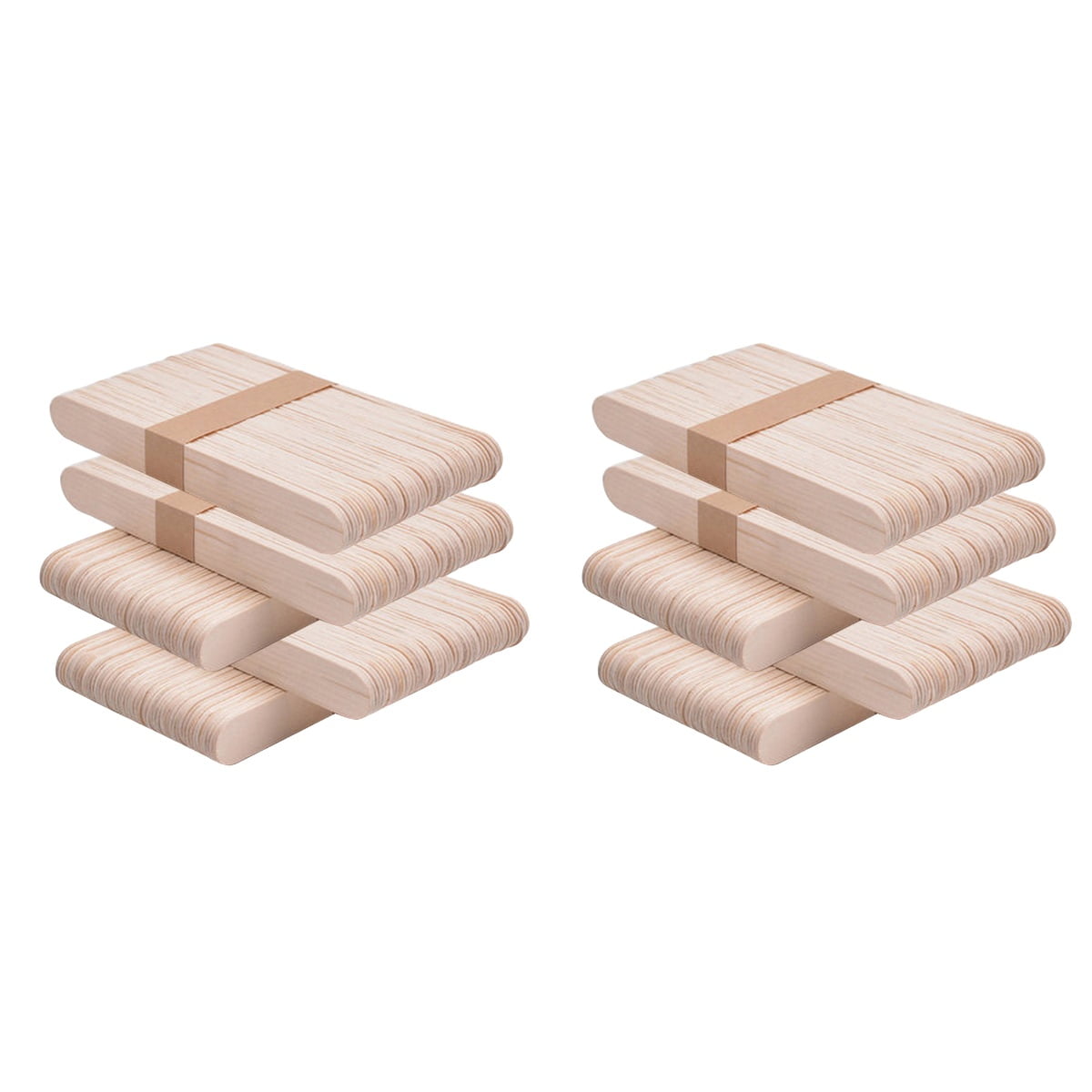 WORGEOUS 500 pcs Children Craft Sticks Wood DIY Materials Handmade ...