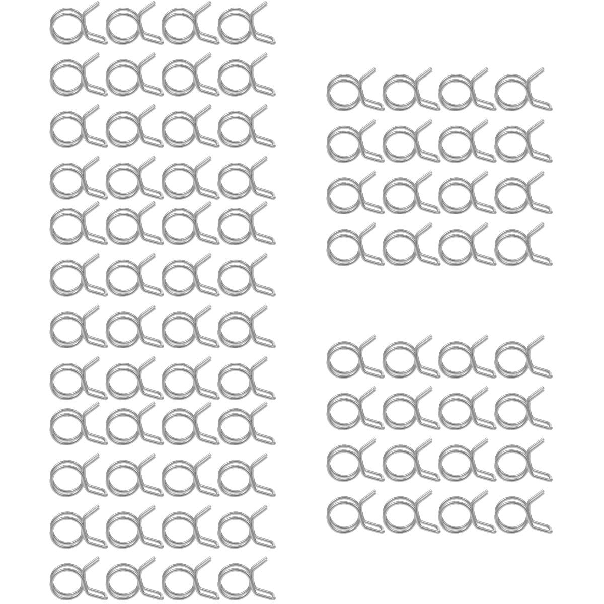 WORGEOUS 500 pcs Irrigation Clamp Garden Irrigation Hose Spring Clamps ...