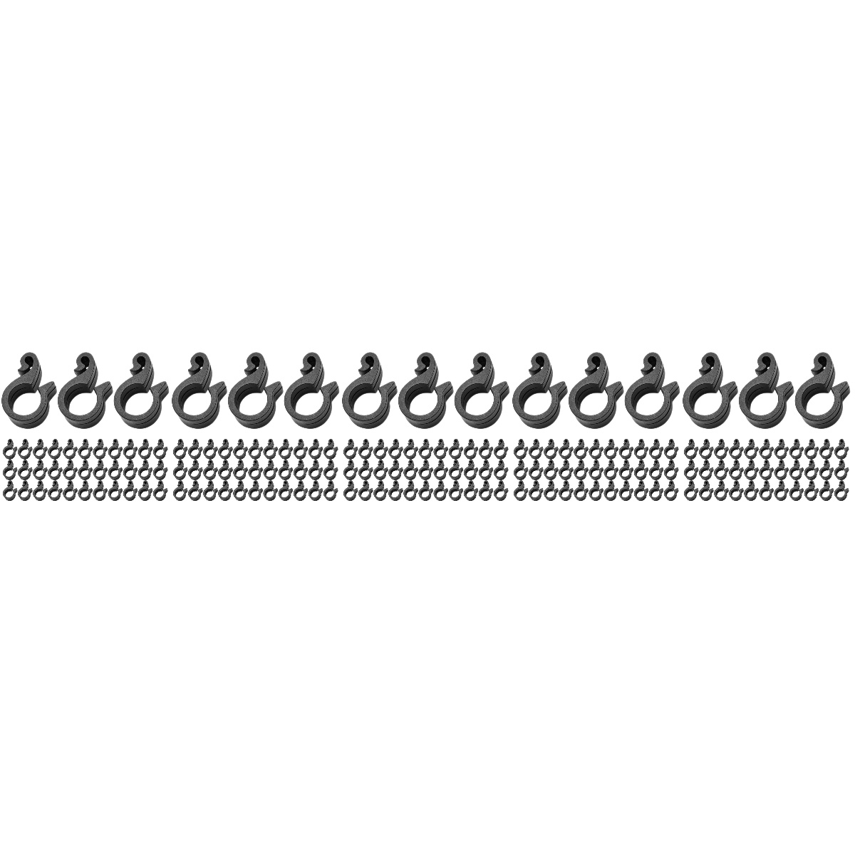 WORGEOUS 500 pcs Plastic Tubing Clamps Irrigation Tube Clips Fixing ...