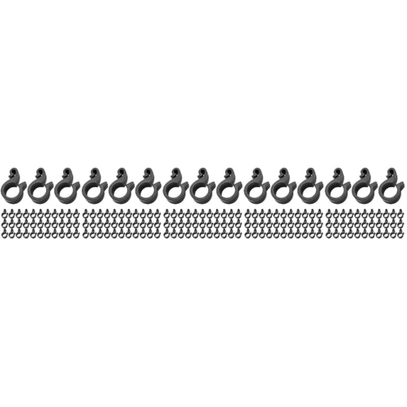 WORGEOUS 500 pcs Plastic Tubing Clamps Irrigation Tube Clips Fixing ...