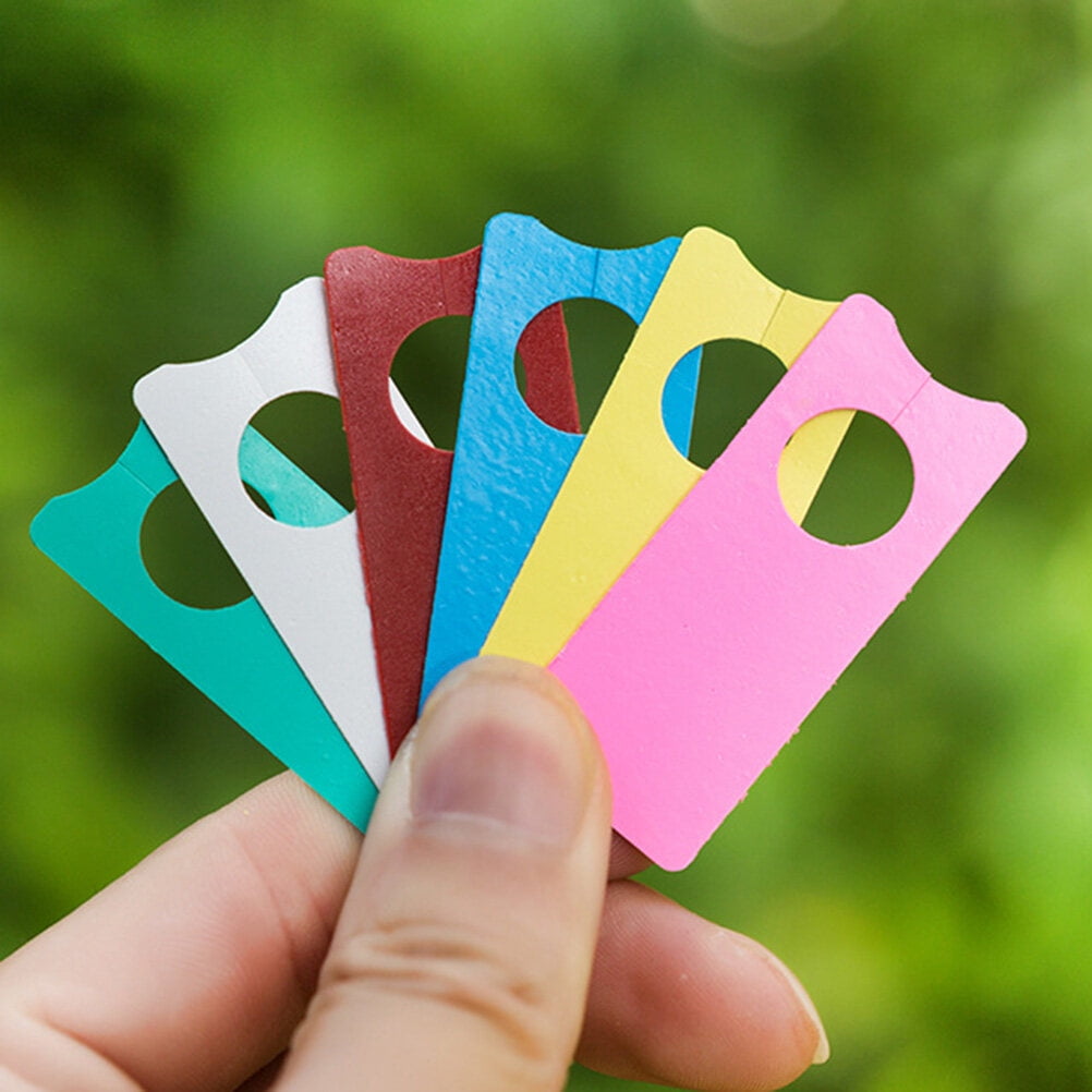 WORGEOUS 500PCS PVC Plastic Plant Label Writable Plants Labels Hanging ...
