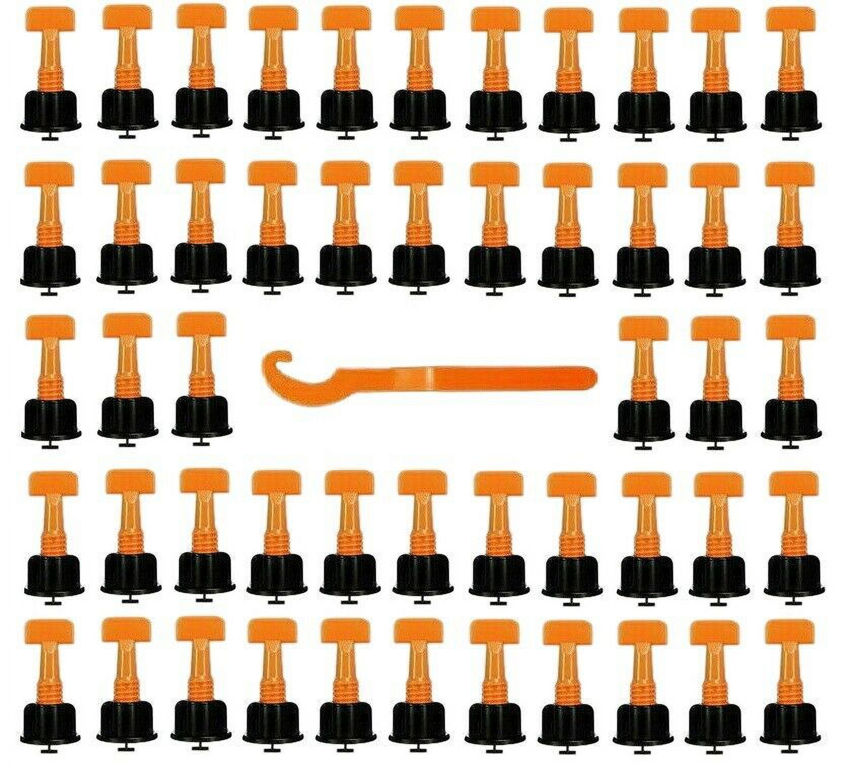 Worgeous 50pcs Tile Positioning Leveler T Type Tile Correction Leveler Reusable Tile Leveler