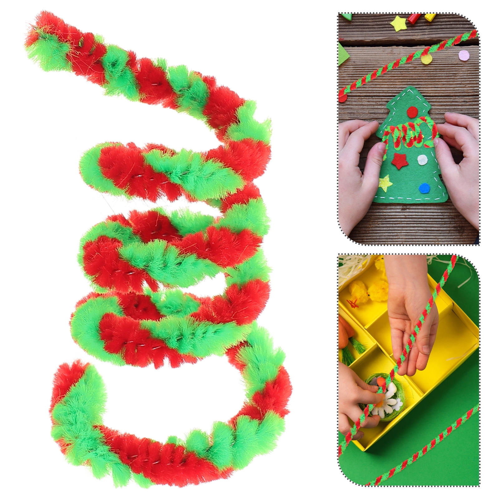 WORGEOUS 50Pcs Pipe Cleaners for Kids Crafts and Home Activities in Red ...