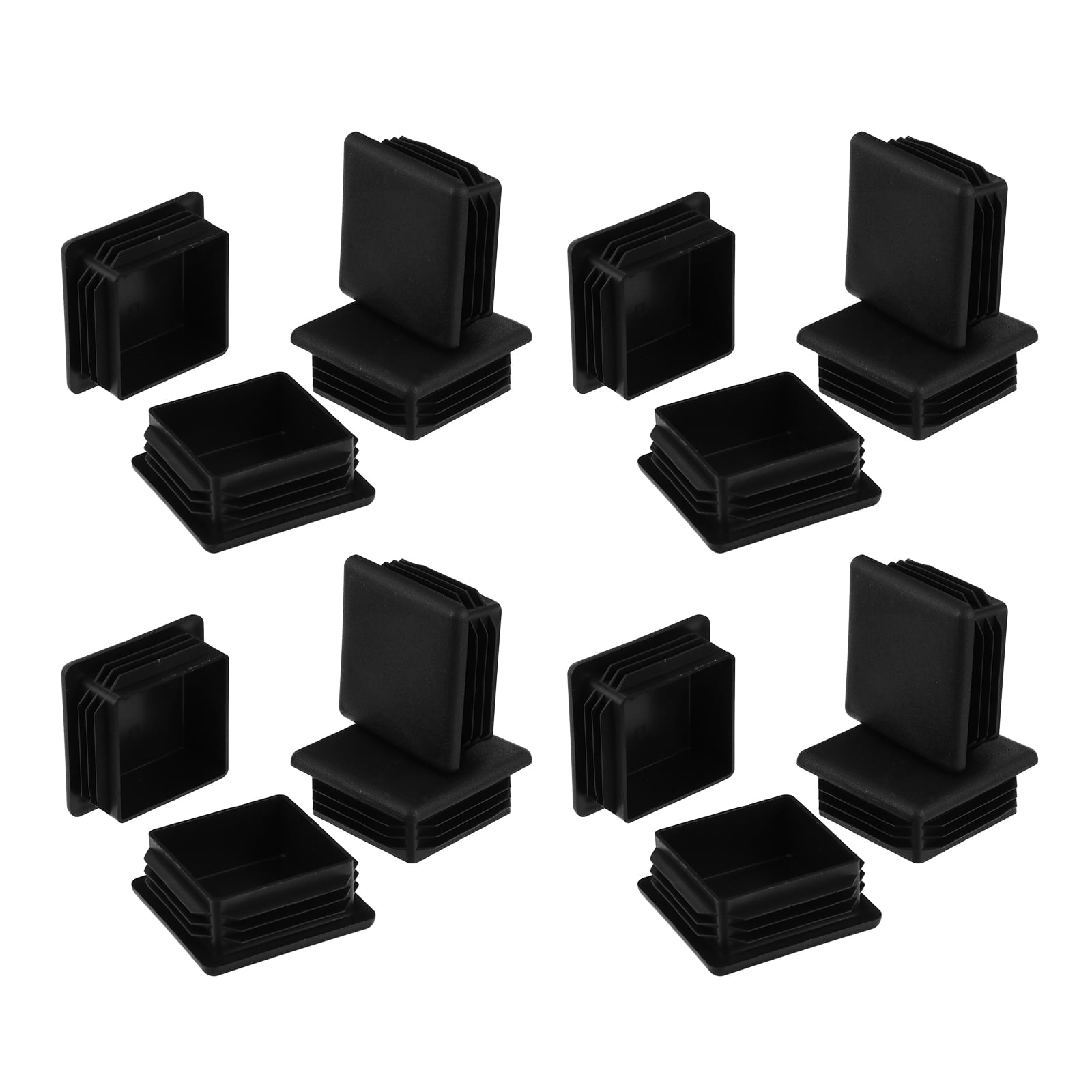WORGEOUS 50Pcs Plastic Furniture Leg Insert Plug Square Tube Stopper ...