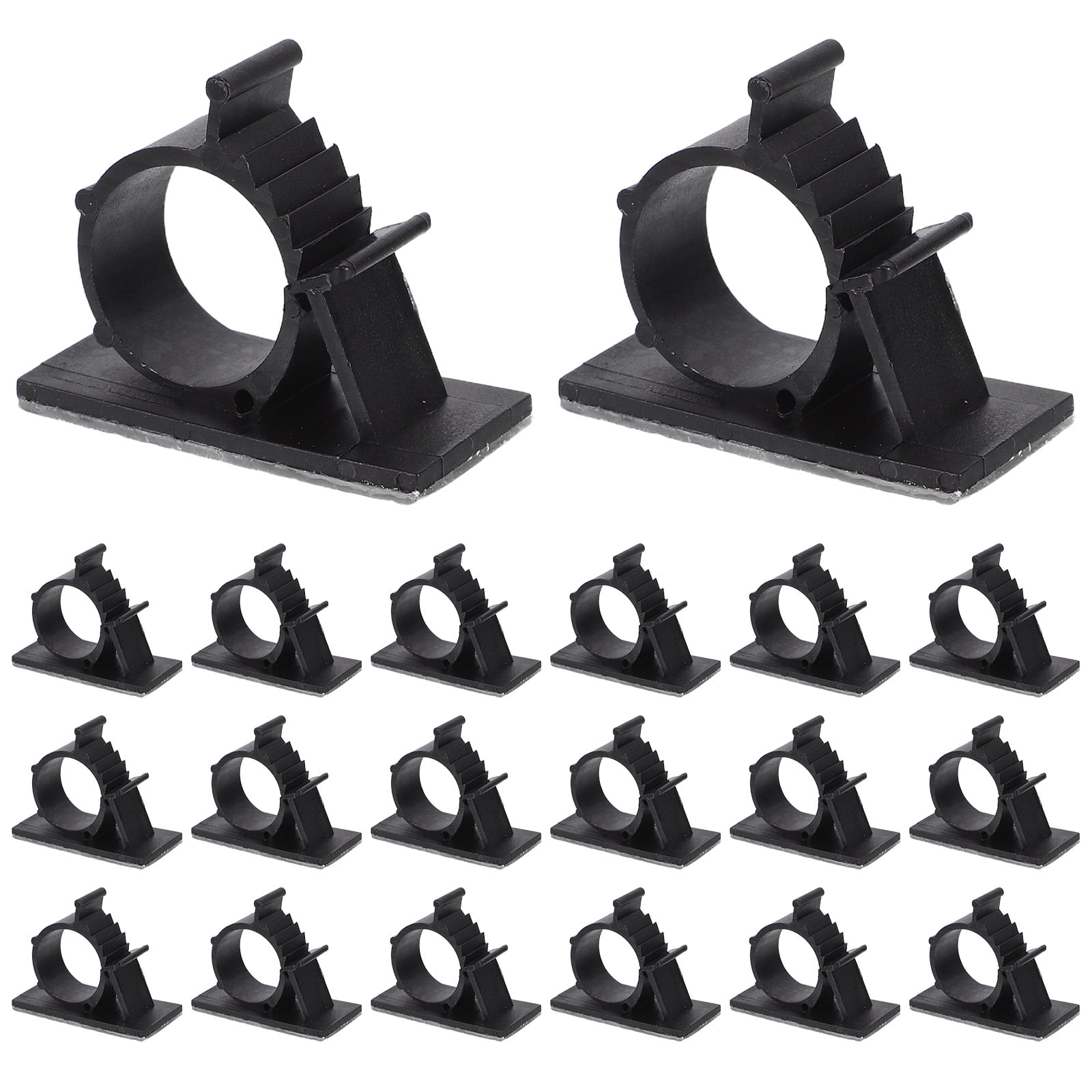 WORGEOUS 50pcs Adhesive Cable Clips Wire Management Clamps Reusable ...
