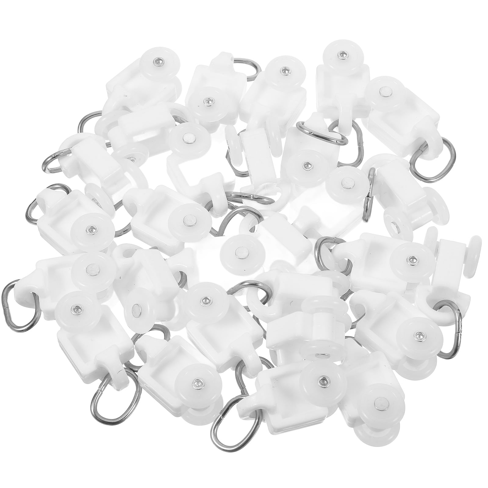 WORGEOUS 50pcs Ceiling Curtain Track Curtain Track Rollers Flexible ...